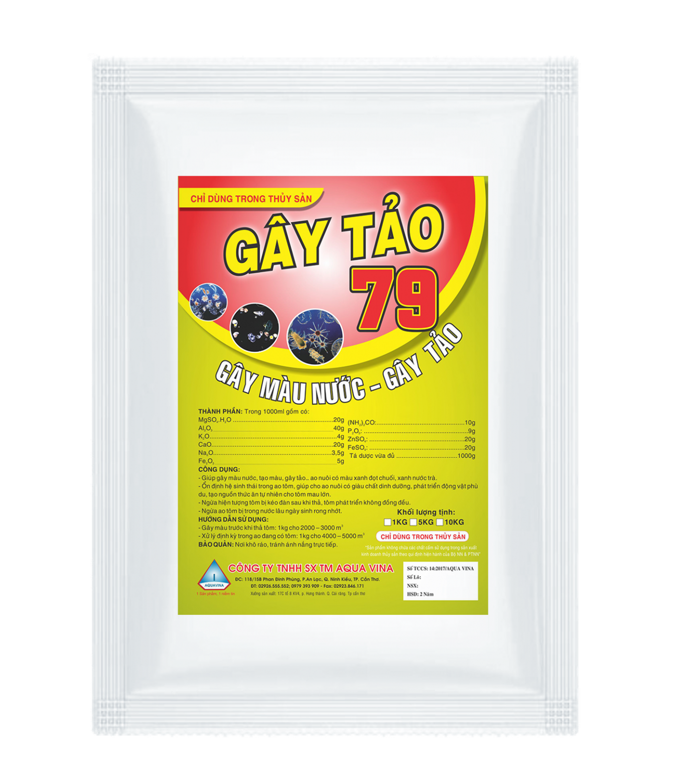 Algae 79 – Water Coloration, Algae Cultivation - CÔNG TY CỔ PHẦN SẢN XUẤT THƯƠNG MẠI AQUA-VINA